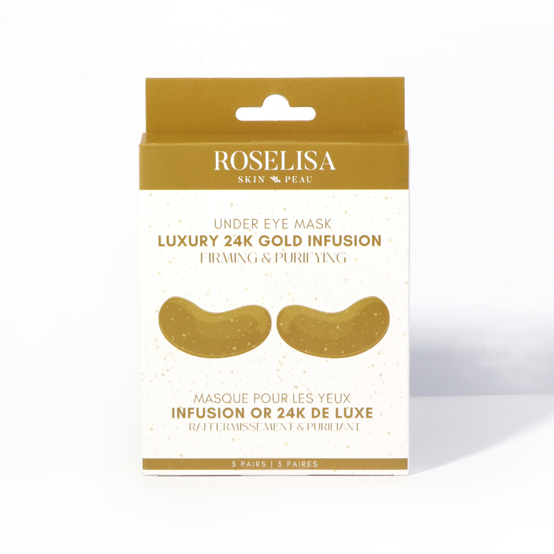 LUXURY 24K GOLD INFUSION Under Eye Patches - FIRMING & PURIFYING (3 Pa