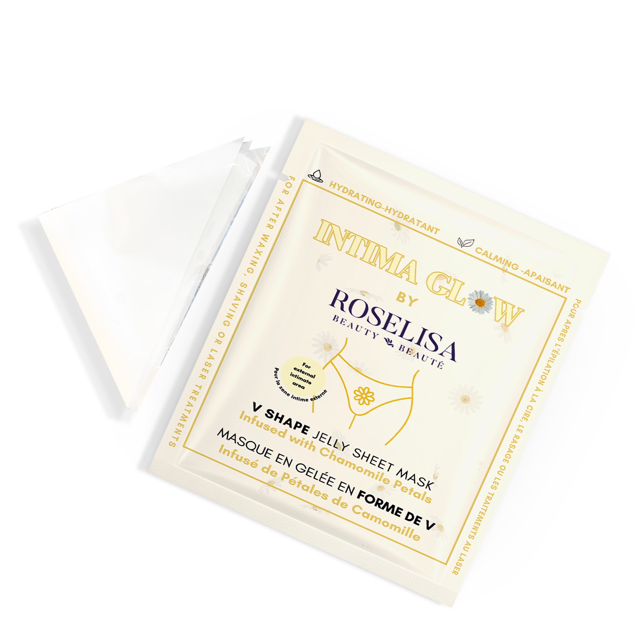 Intima Glow by Roselisa V Shape Vajacial Jelly Sheet Mask - Chamomile